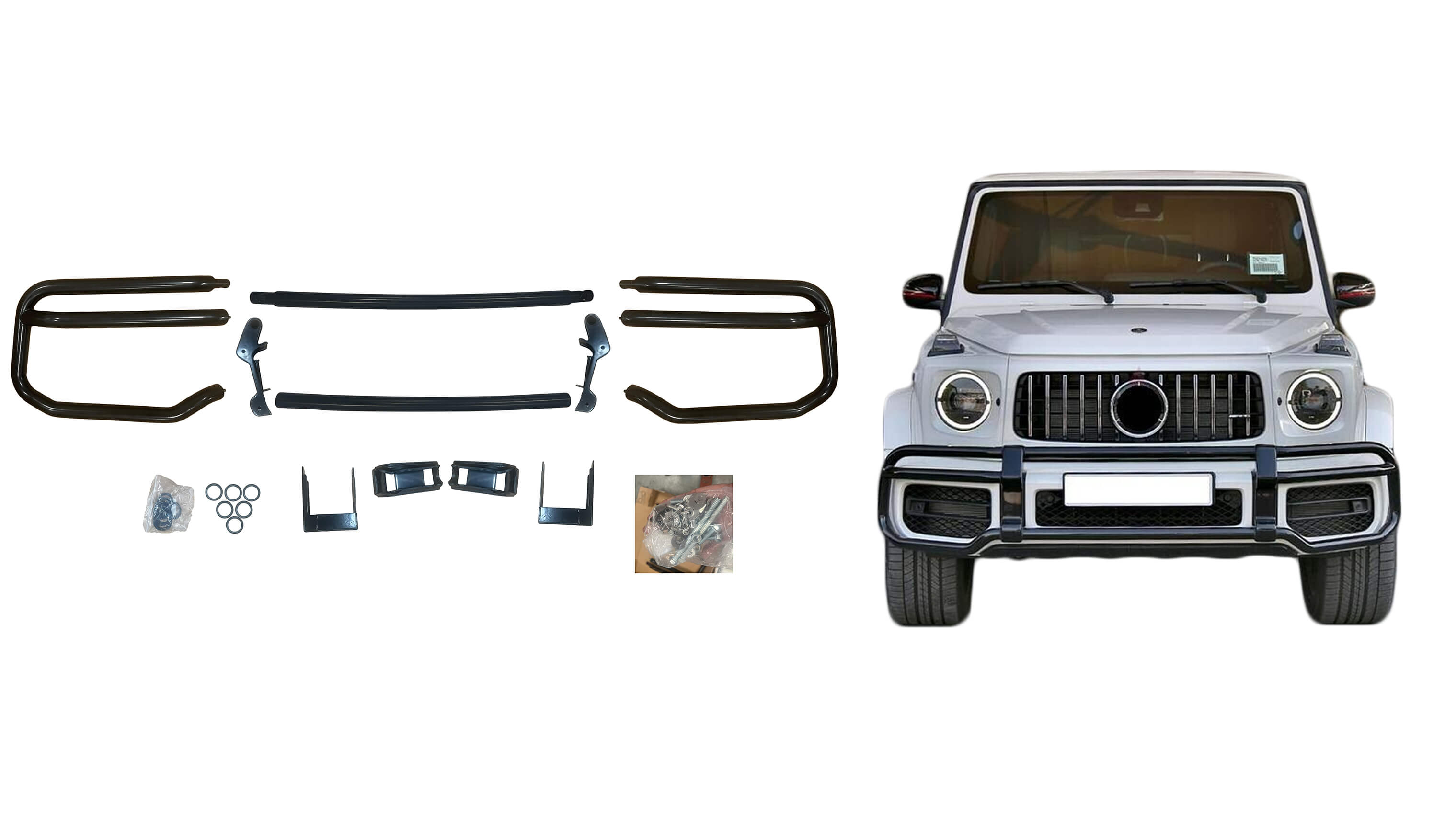 MERCEDES G CLASS BUMPER GUARD 4638807801 | W463 BUMPER GUARD